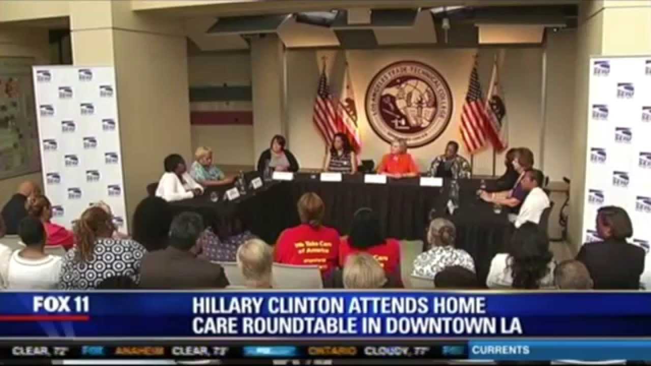 Hillary Clinton Meets with Home Care Workers to Discuss Long Term Care ...