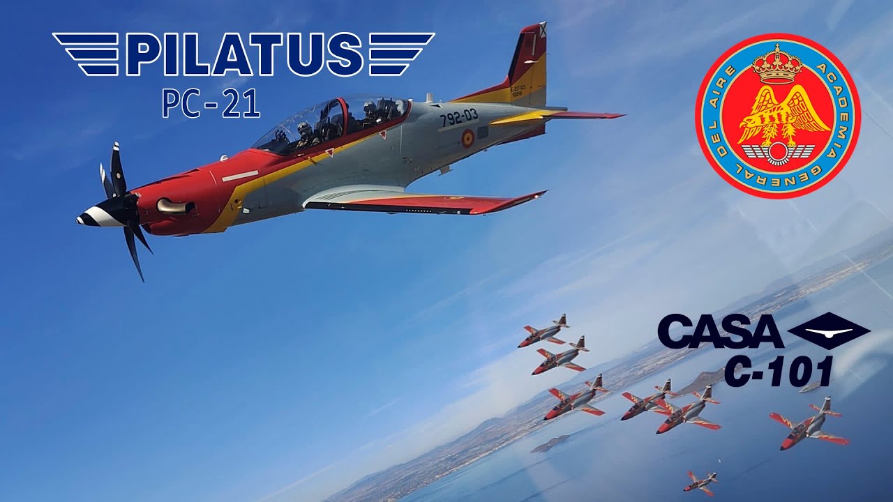 PILATUS PC-21 C-101 Patrulla Águila - YouTube