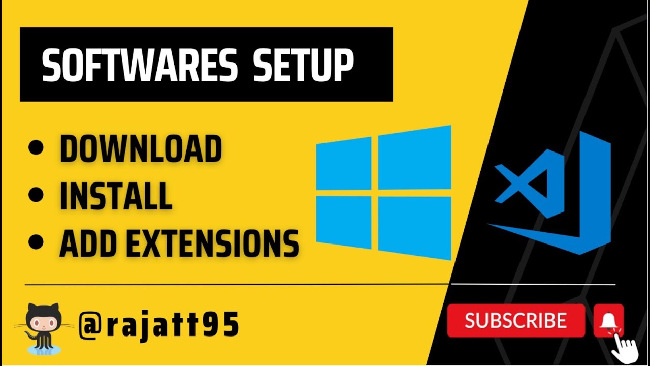 Softwares Setup | OS | WIN | VS Code IDE - YouTube