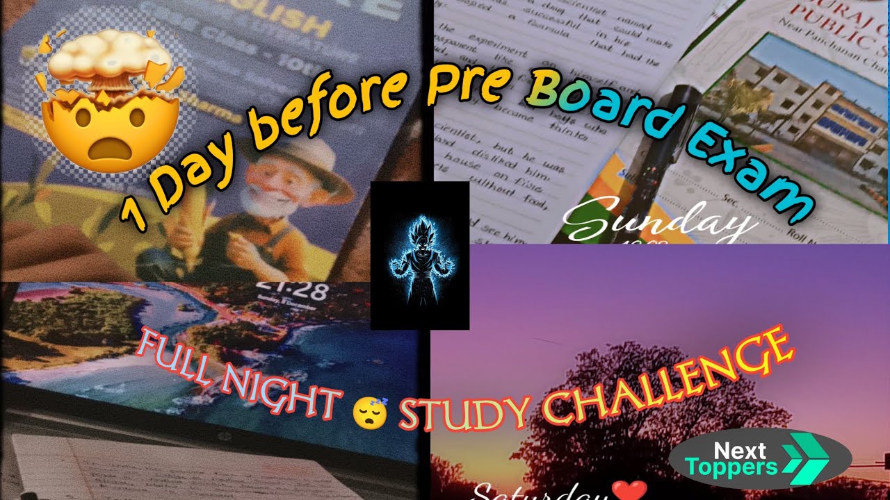 Day 1 before Pre Board Exam || STUDY Challenge || In winter ️|| #boards ...