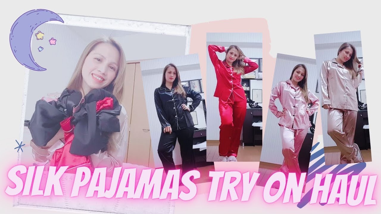 SILK PAJAMAS TRY ON HAUL\WHY YOU SHOULD WEAR SILK\AFFORDABLE PAJAMAS ...
