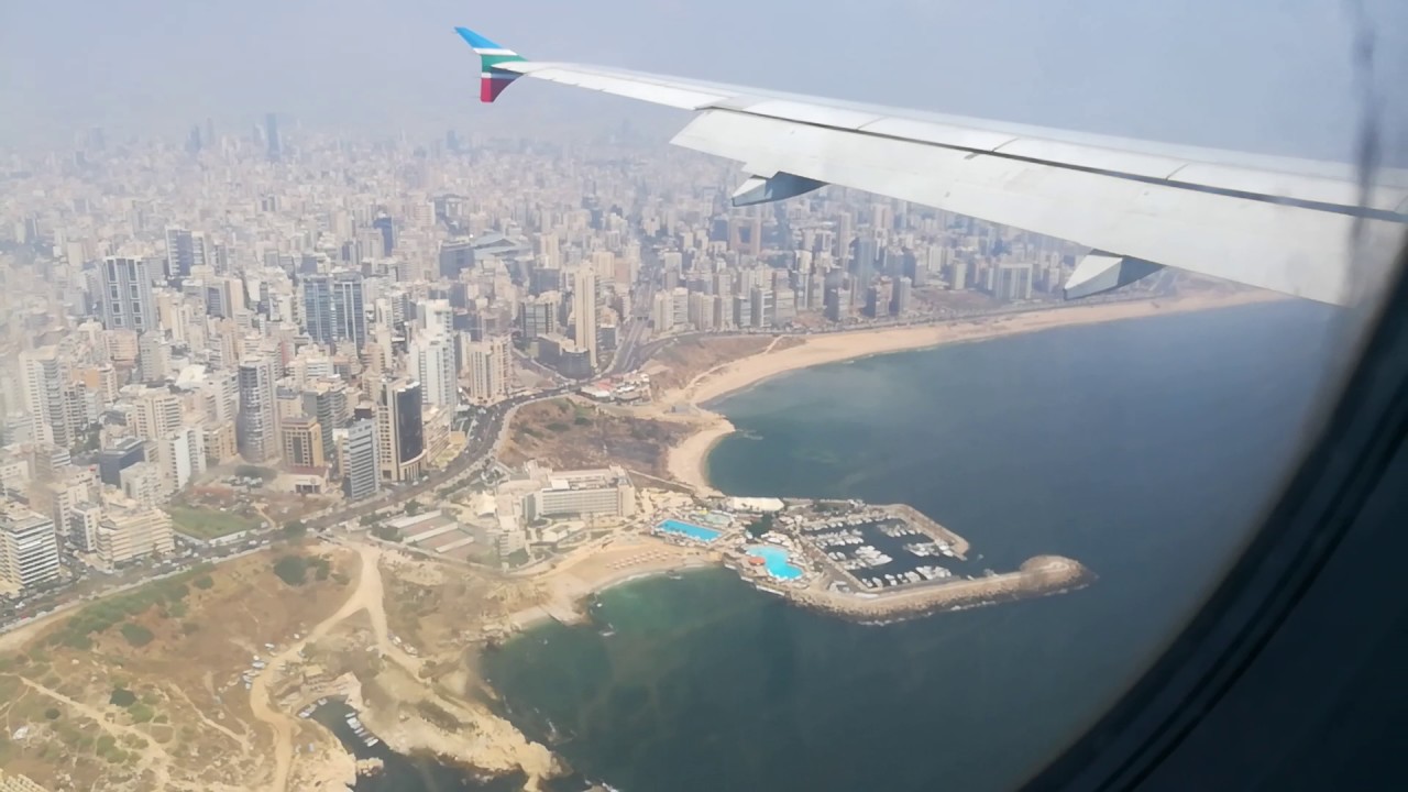 MEA Middle East Airlines Airbus a320 landing at Beirut Int. Airport ...