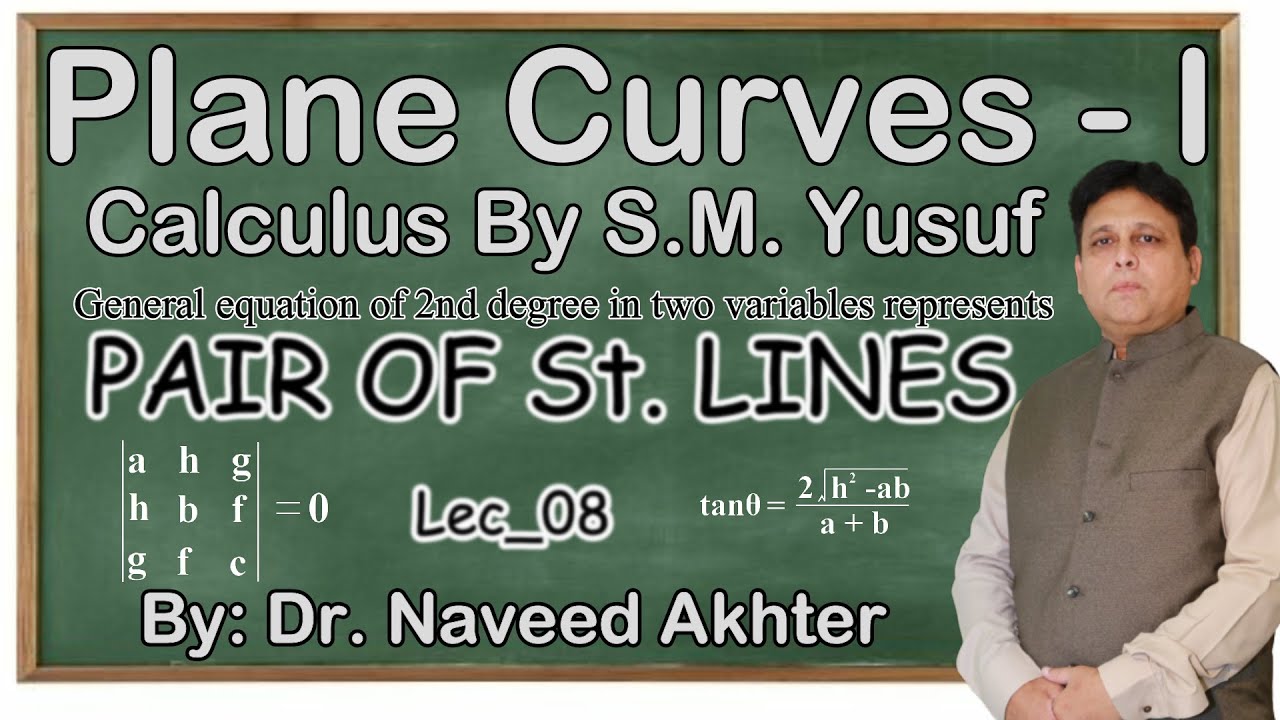2nd Degree general equation in two variables represents a pair of lines ...