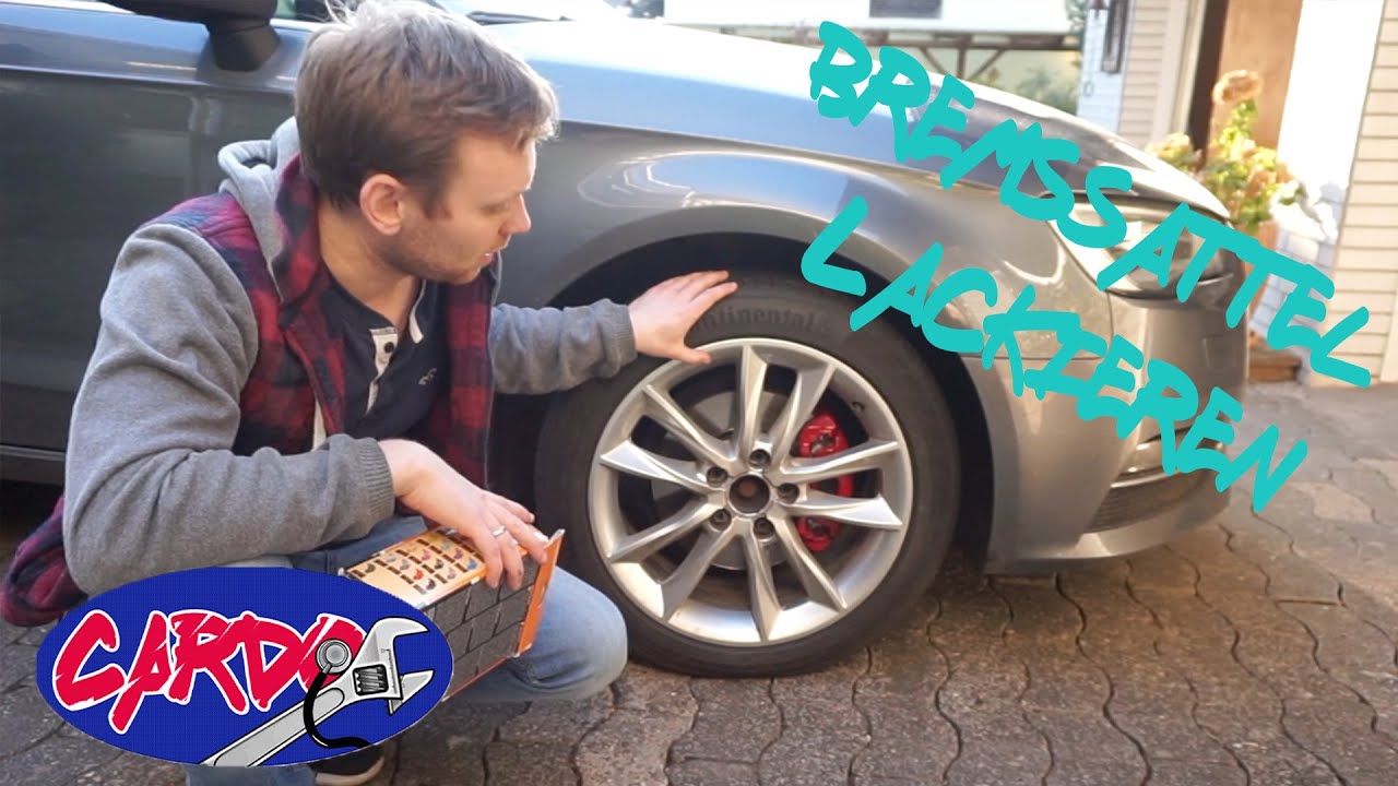 Bremssattel Lackieren paint the brake caliper Cardoc DIY - YouTube