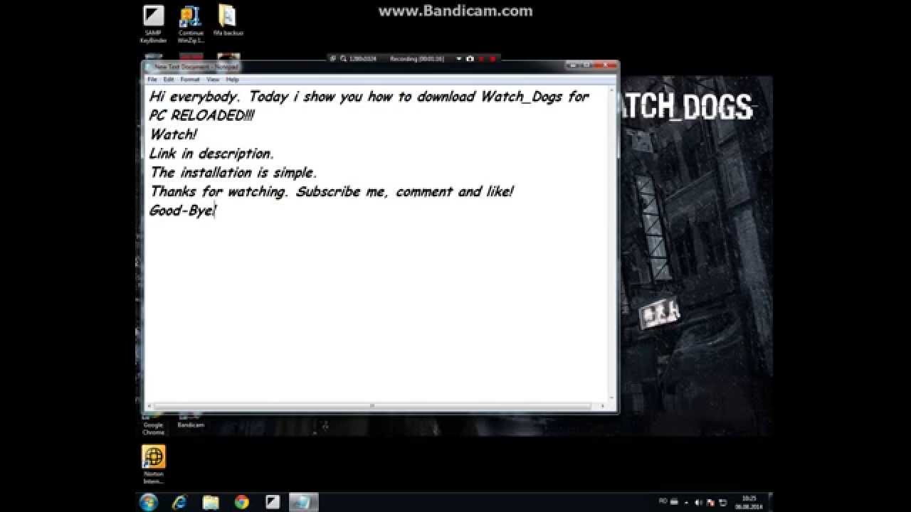 How to download Watch Dogs PC Reloaded - YouTube
