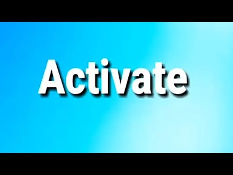 Activate : One Word Definition : What is Activate ? - YouTube