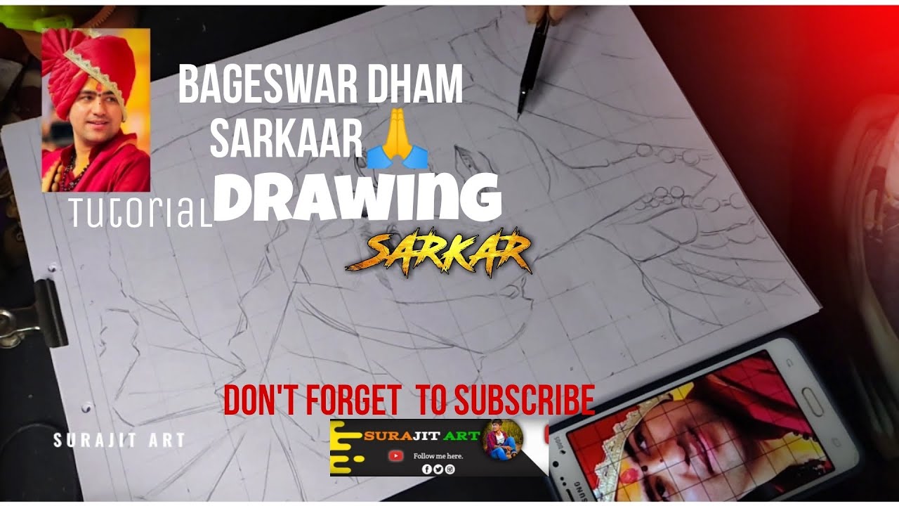 Bageswar Dham Sarkaar🙏 ||Drawing Tutorial||@BageshwarDhamSarkar # ...