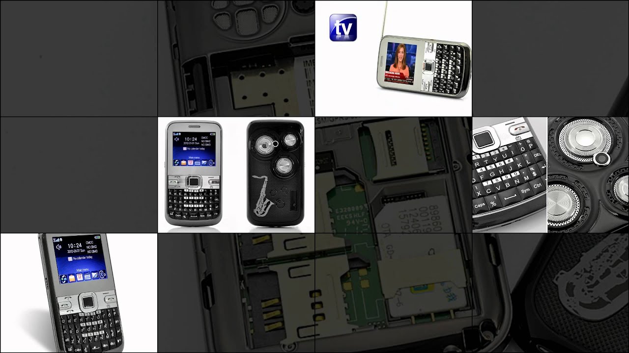 QWERTY Cell Phone with Three SIM Card Slots - YouTube