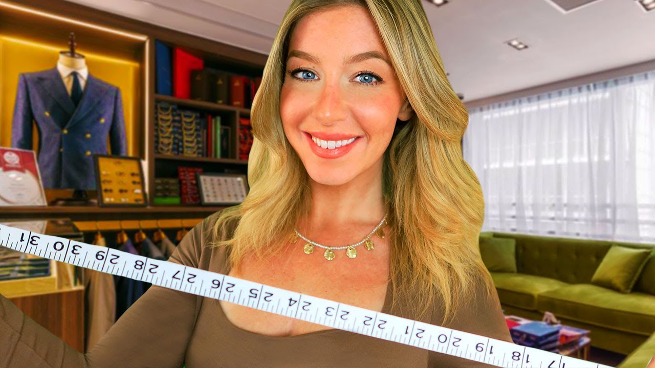 ASMR FOR MEN | VERY Realistic Tailor Suit Fitting & Measuring 📏 Ft. Softly Spoken Personal ...