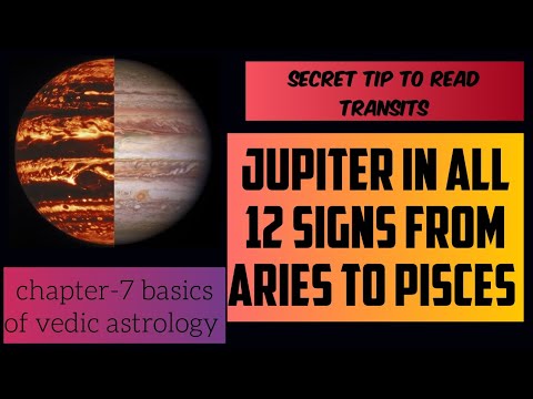 chapter-7 how Jupiter behaves in every sign || tip to read transits in ...
