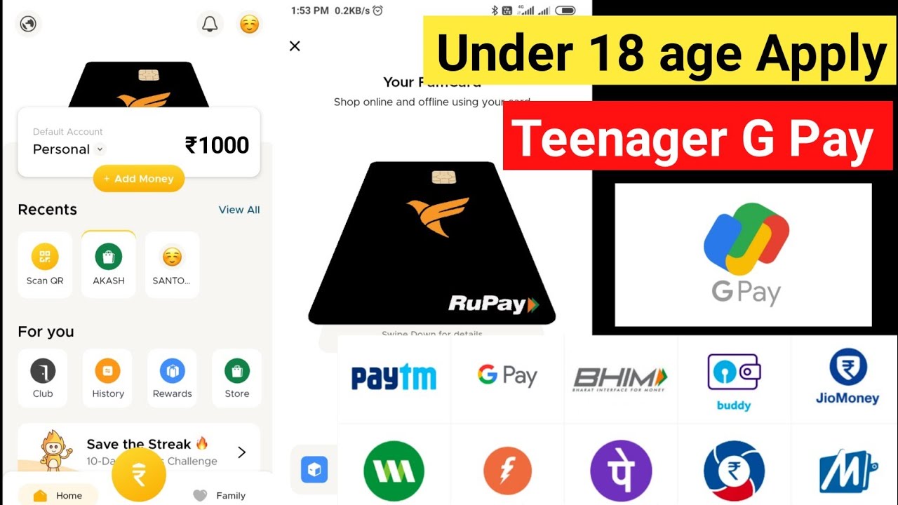 Teenager Can Apply Google Pay Under 18 Age Use This Account Debit Teenager Can Apply Google Pay Under 18 Age Use This Account Debit