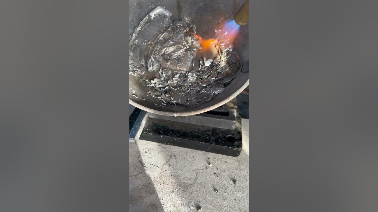 How to Melt Pewter for Crafting. Transform Old Pewter Mugs into Craft-Ready Ingots - YouTube