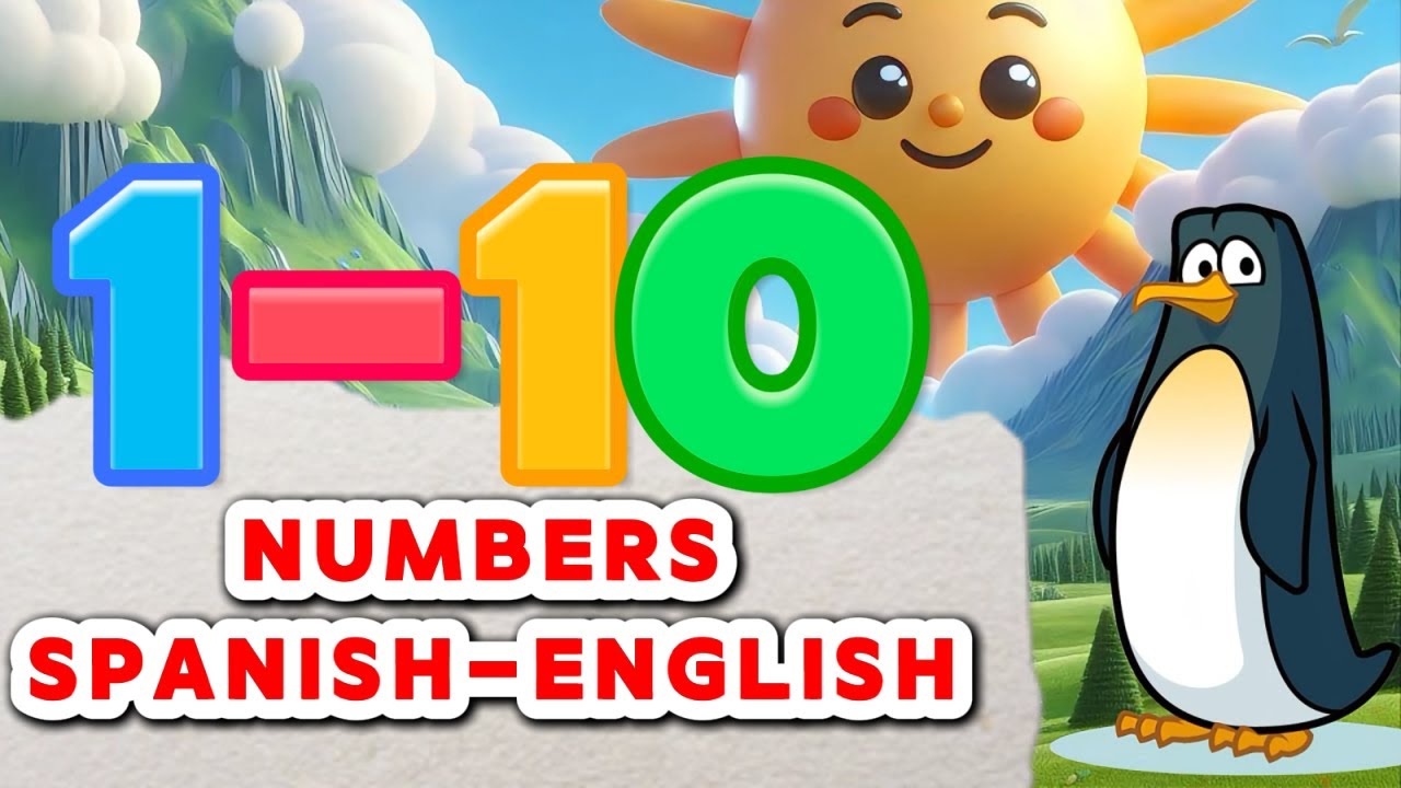Learn Numbers 1-10 in Spanish and English | Educational Video for Kids ...