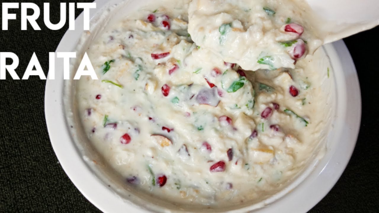 Fruit raita | fruit raita recipe | mixed fruit raita | how to make ...