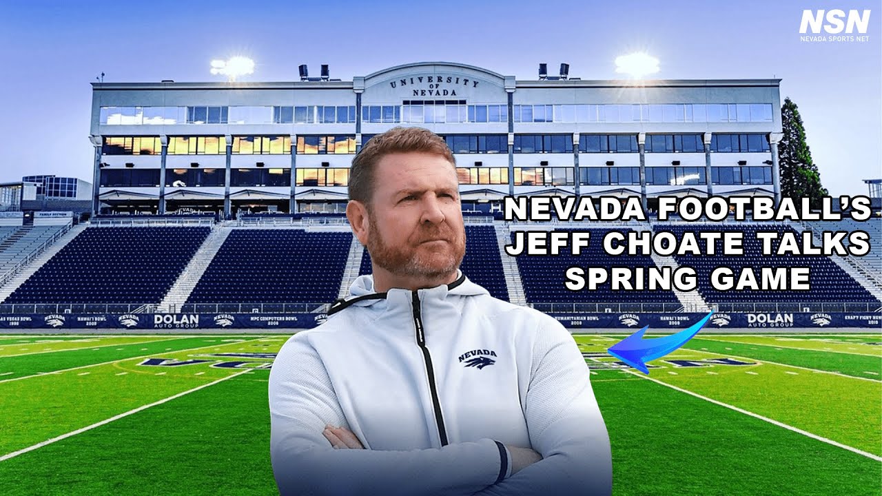 Nevada football head coach Jeff Choate talks upcoming Spring Game - YouTube