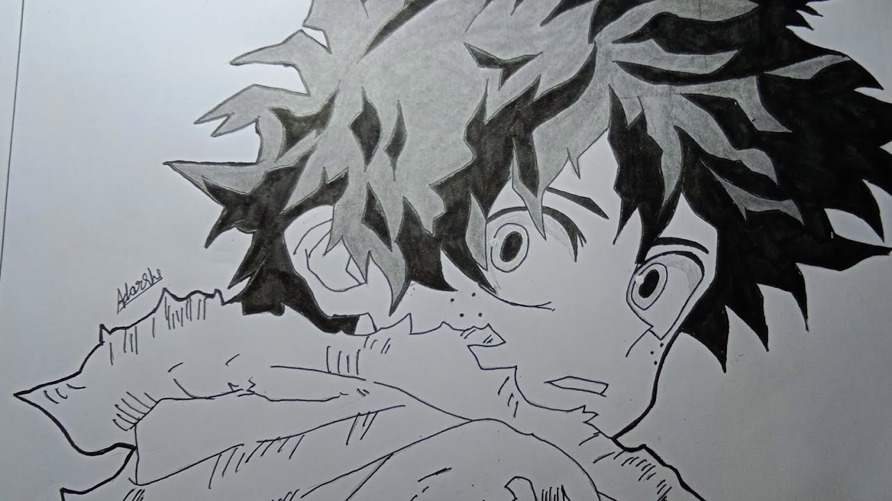 Midoriya izuku Drawing - (Timelapse) | AGS Draws - YouTube