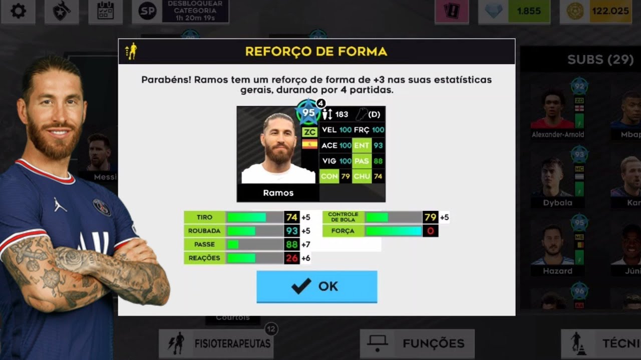 O Melhor Zagueiro !? Testei o Sergio Ramos Over 95 no DLS 22 !! - YouTube