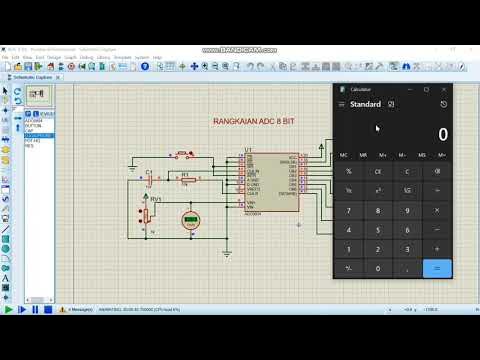 Simulasi Rangkaian ADC 8 Bit Menggunakan Proteus - YouTube