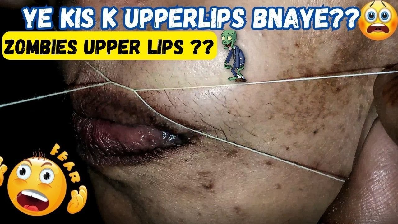 How To Thread Upper Lip At Home/ Easy upper lip threading /how to do ...