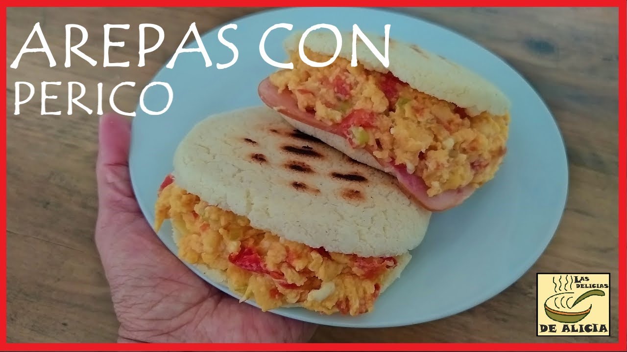 AREPAS RELLENAS CON HUEVO PERICO - YouTube