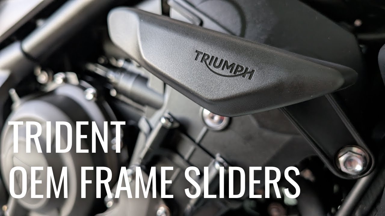 Motorcycle Frame Sliders Install - Triumph Trident 660 - YouTube