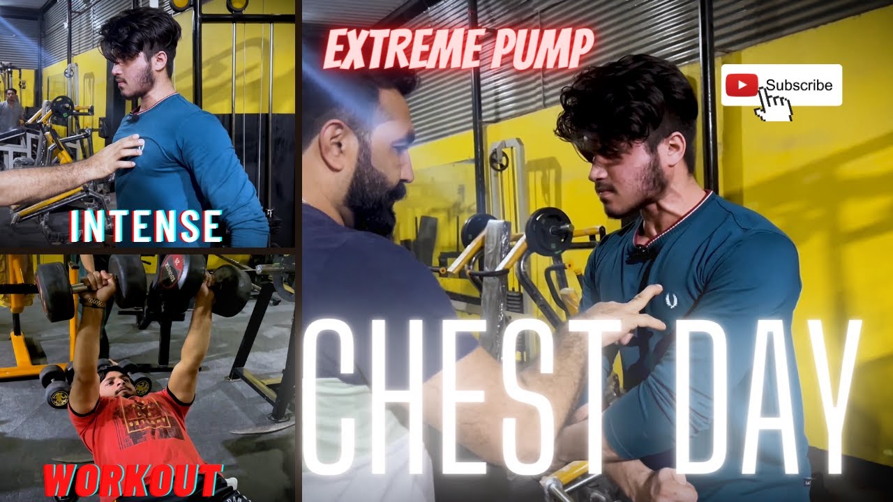 NEW VLOG | CHEST DAY | EXTREME CHEST PUMP | EXERCISE FOR BIIGER CHEST ...