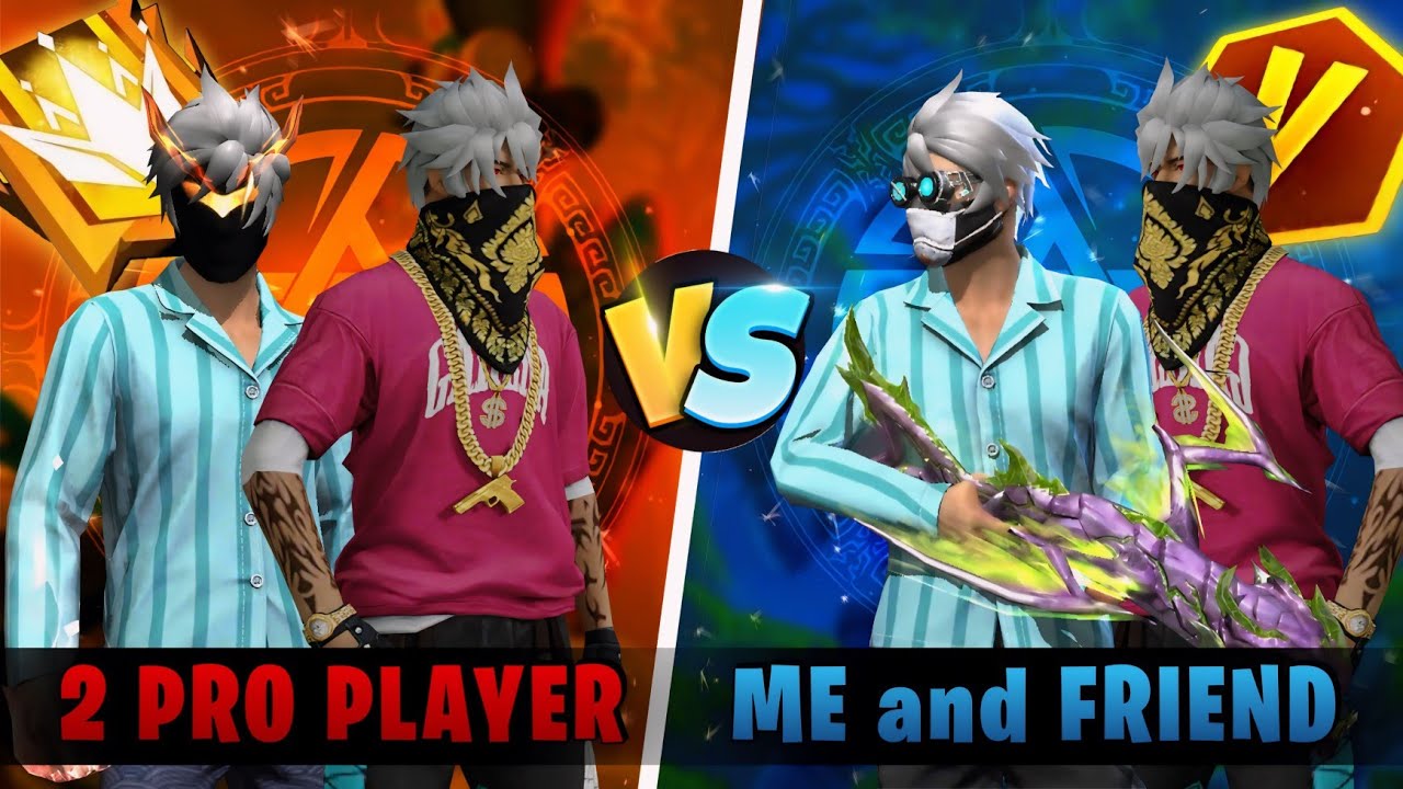 2 PRO Player vs Me and My Friend 💪 2 VS 2 EPIC Match 🤯 Garena Free Fire ...