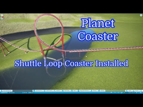 Planet Coaster Shuttle Loop Coaster Installed #1658 - YouTube