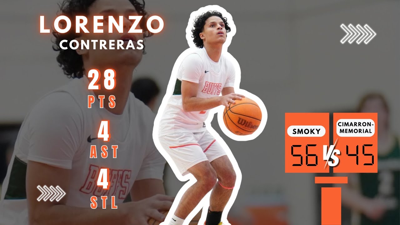 Lorenzo Contreras Smoky VS Cimarron Memorial 28 Points 4 Assists 4 ...