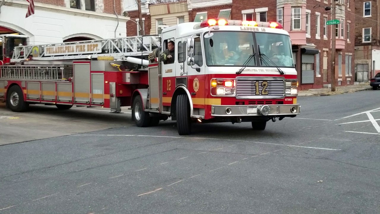 PFD Engine 50 Ladder 12 Battalion 8 RESPONDING - YouTube