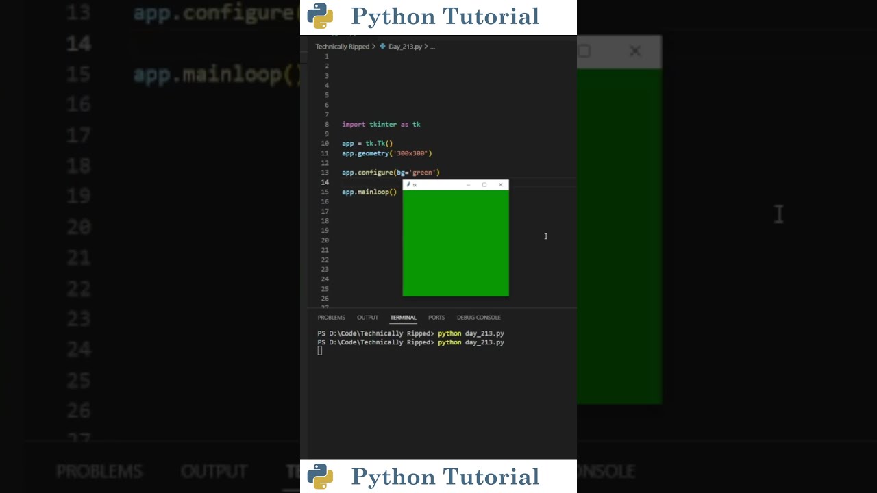 How To Change Tkinter Background Color Python Tutorial YouTube How To Change Tkinter Background Color Python Tutorial YouTube