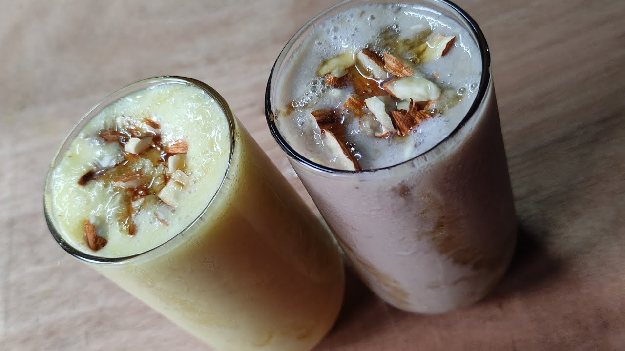 Two Flavoured Smoothies🍒😋. - YouTube
