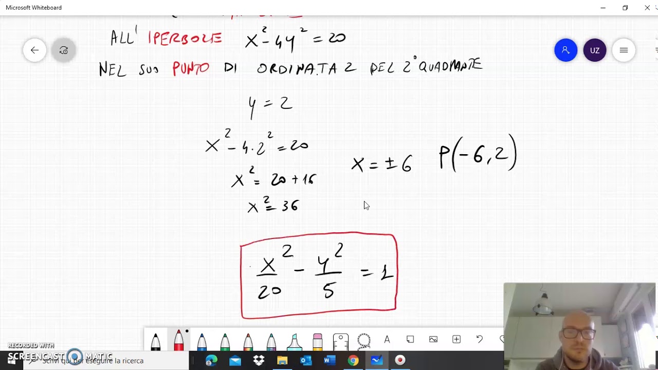 7 tangente all'iperbole formula di sdoppiamento - YouTube