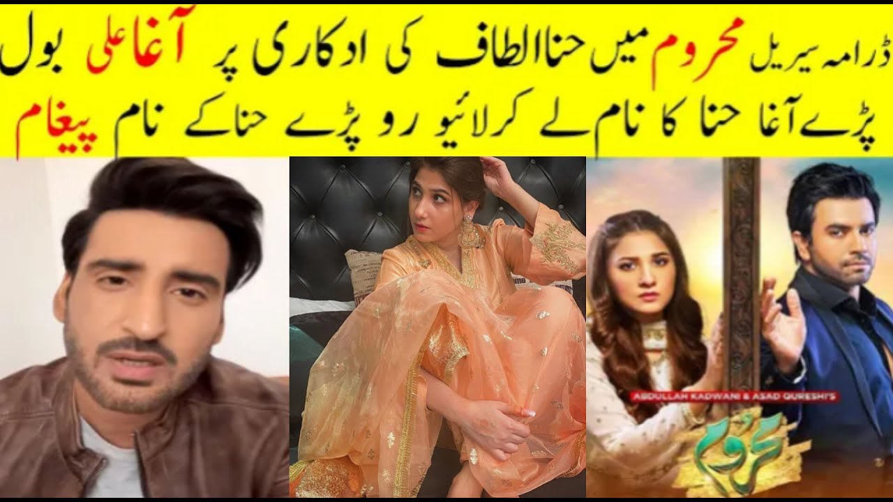 Drama serial mehroom Agha Ali Broke Silence on Hina Altaf Acting With ...