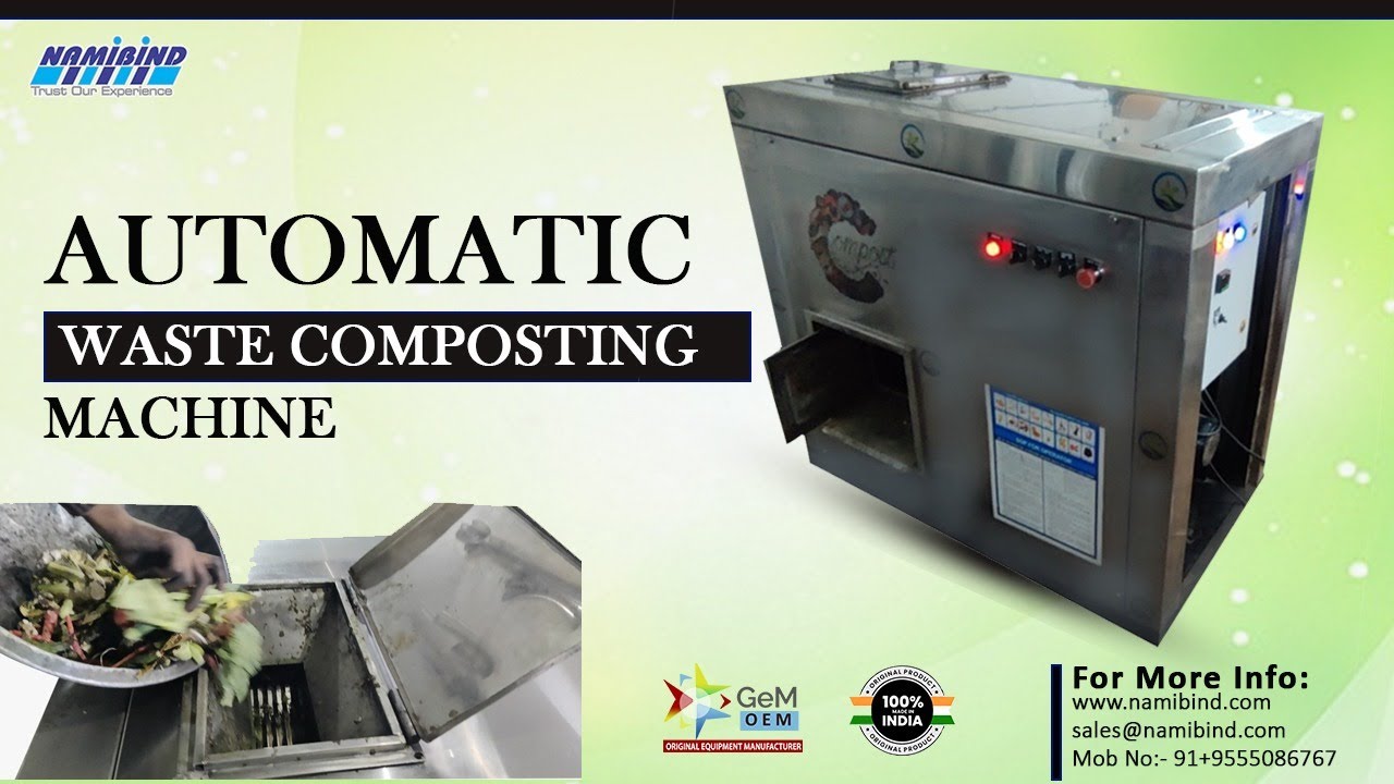 Automatic Waste Composting Machine | How to use waste composting ...
