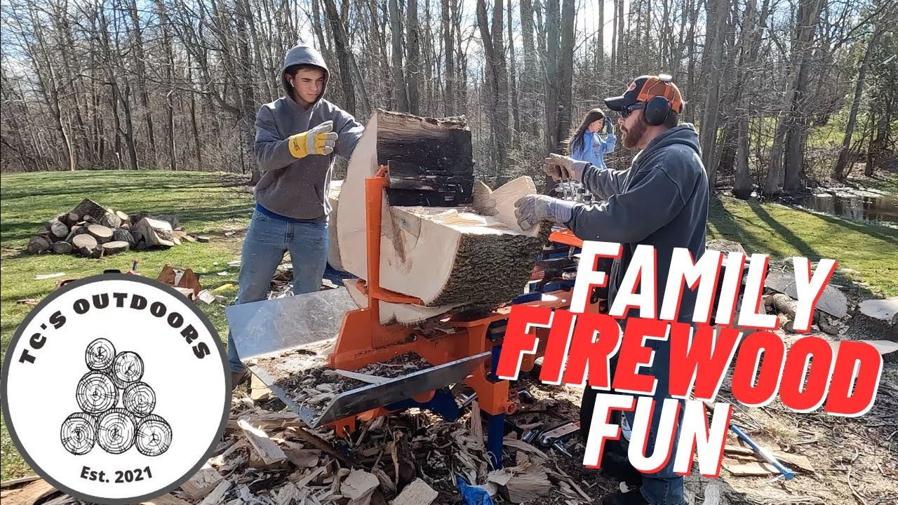 Family Firewood Fun With The Eastonmade 12-22 - YouTube