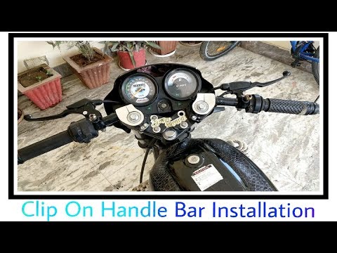 Clip On Handle Bar Installation | Splendor | Complete Fitting | - YouTube