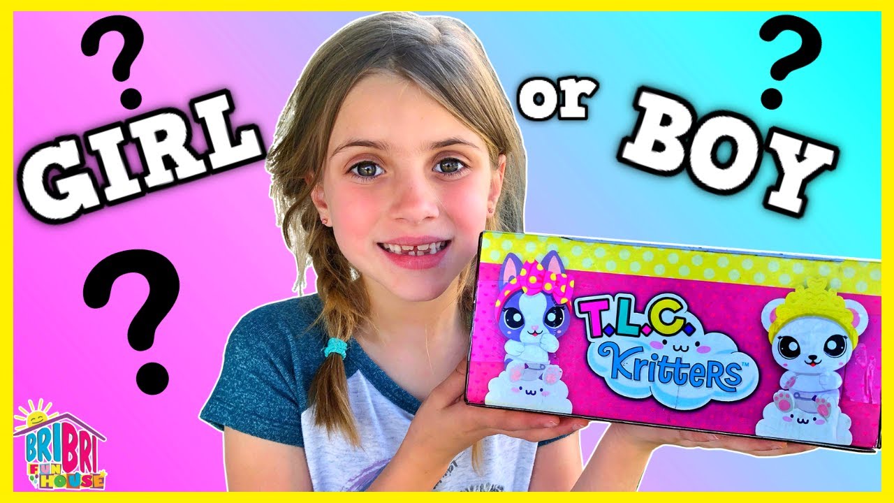 Meet My NEW PET! Unboxing TLC Kritters Gender Reveal Toy Pet Surprise ...