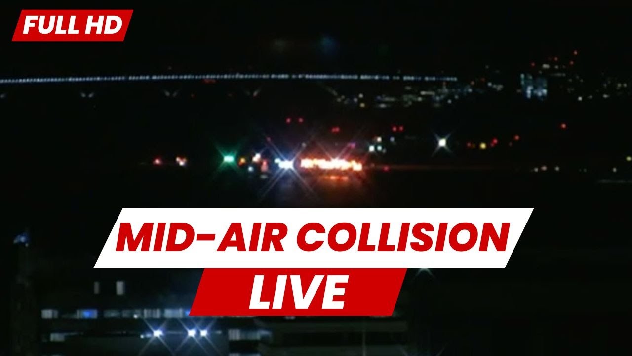 Washington live: Mid-Air Collision Near Reagan National Airport - YouTube