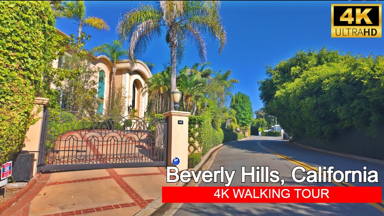 Beverly Hills, Los Angeles, Walk Around - 4K Walking Tour, Mega ...