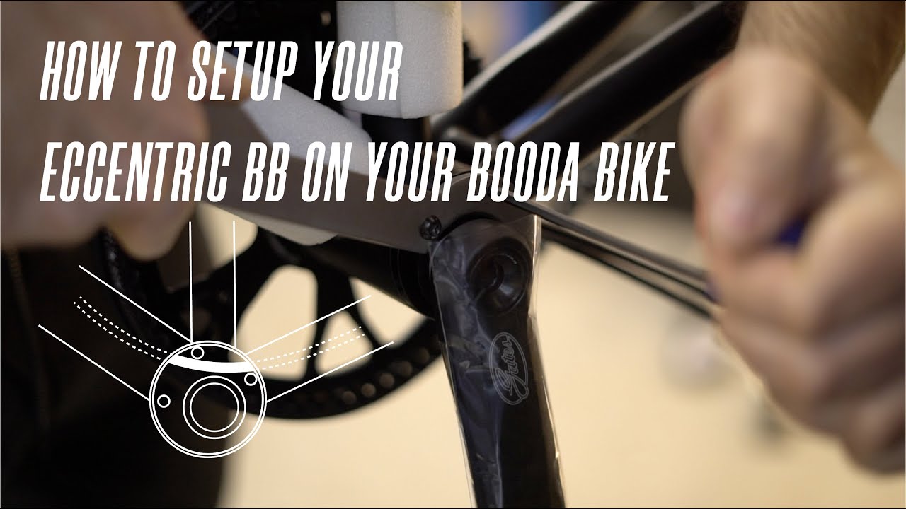 How to set an eccentric BB on a Booda Bike - Eccentric BB service video ...