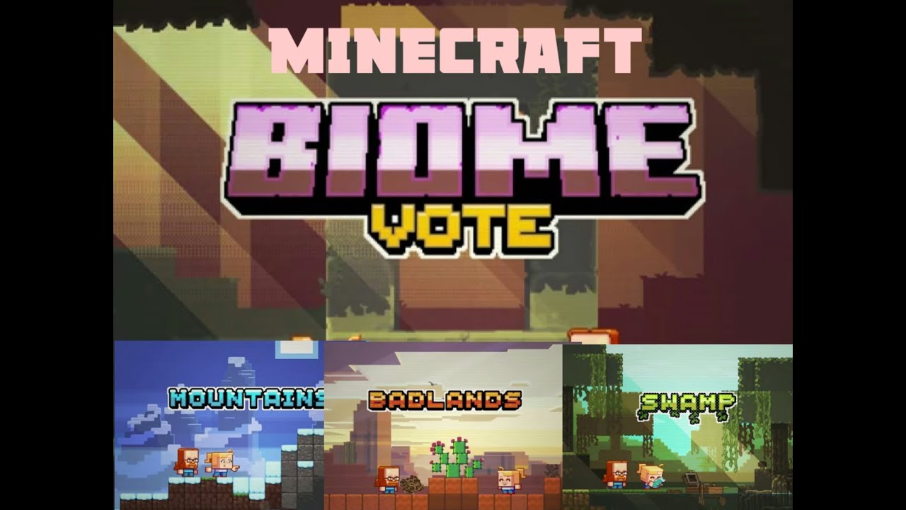MINECRAFT NEW( BIOME VOTE & UPDATES )2019 - YouTube