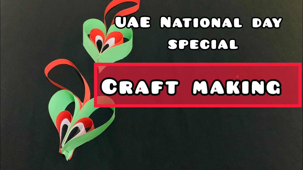 Easy and simple UAE National day craft without glue|craft without glue ...