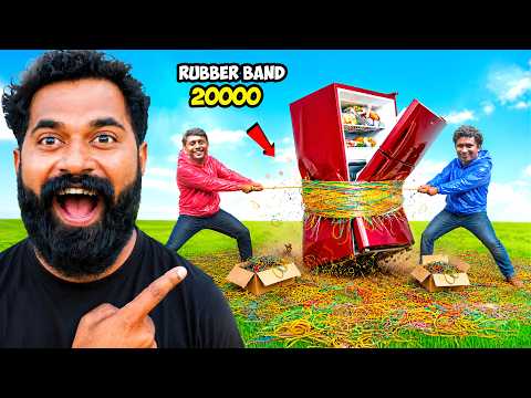 We Wrapped 20,000 Rubber Bands Around a Fridge and This Happened… | M4 Tech |