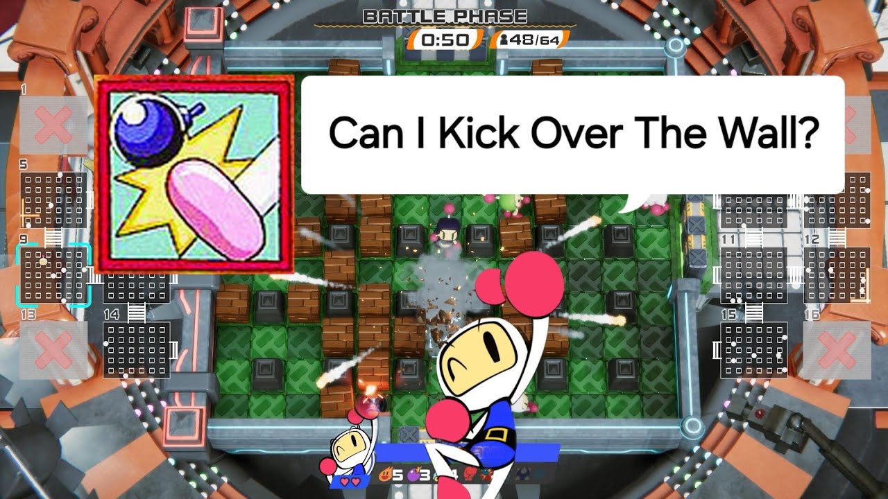 [1112] SUPER BOMBERMAN R 2, Wall Kick Before Falling Blocks? - YouTube
