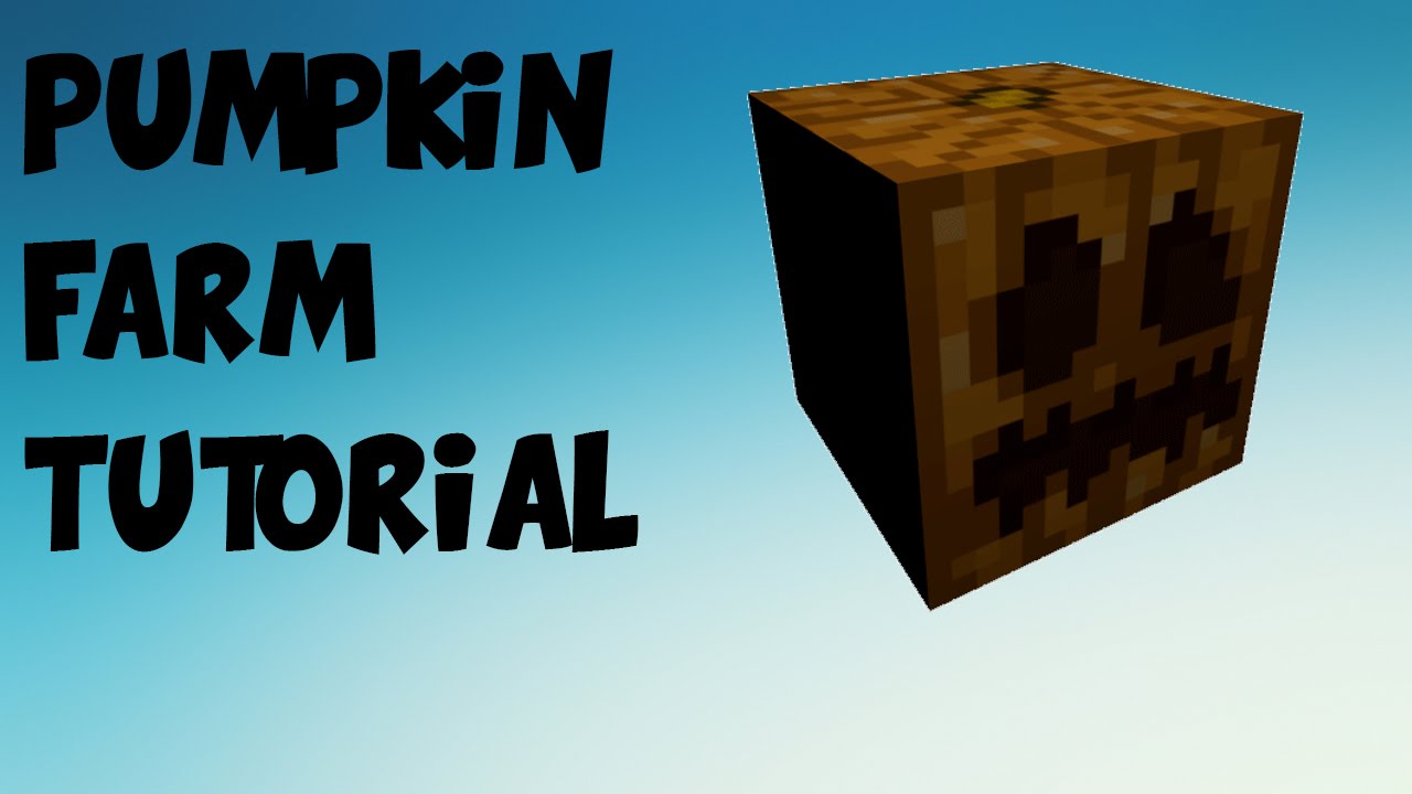 Minecraft Tutorial Pumpkin Farm - YouTube