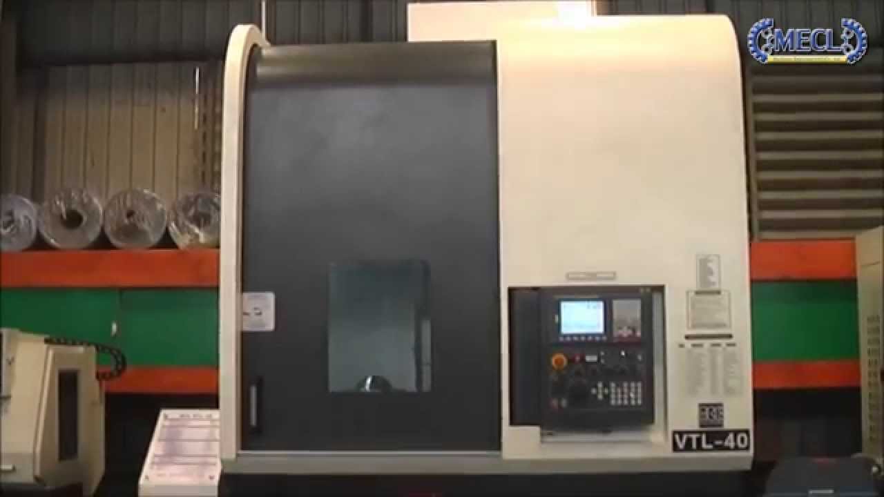 เครื่องกลึง CNC แนวตั้ง Vertical Lathe ACE VTL 40 - YouTube