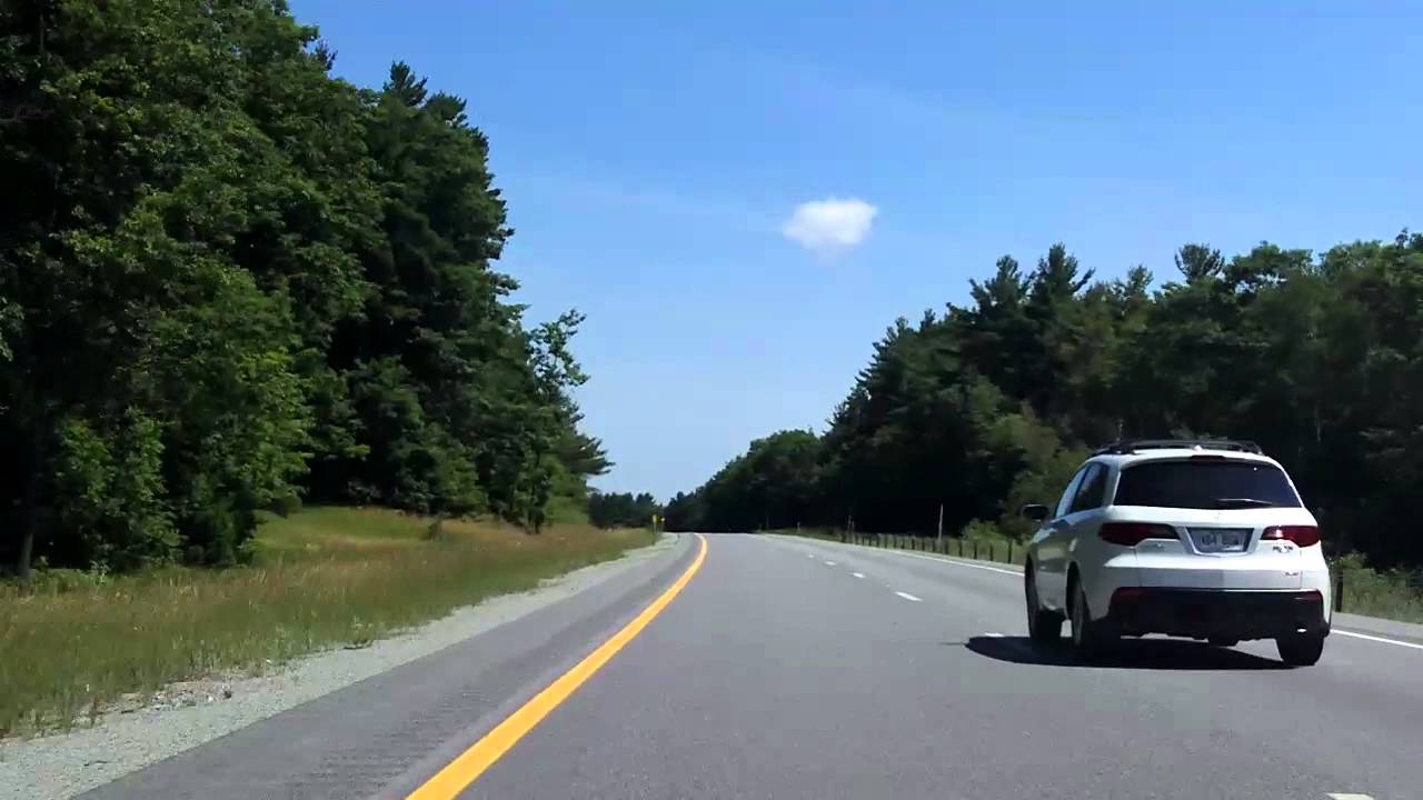 Adirondack Northway (Interstate 87 Exits 30 to 31) northbound - YouTube