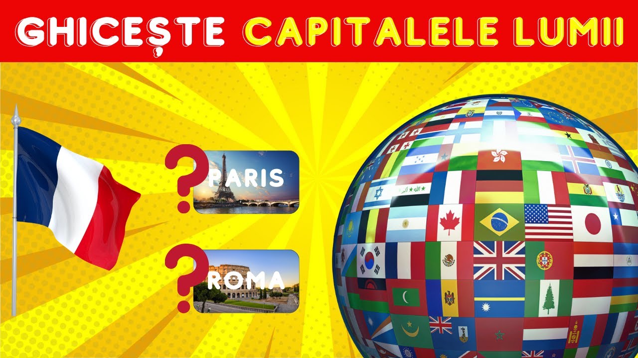 Ghicește Capitalele Lumii! | 30 de Țări - YouTube