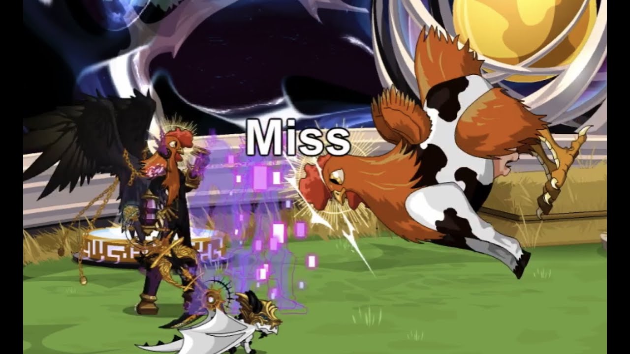 DragonFable - ChronoZ vs the Eggsalted Chickencow - YouTube